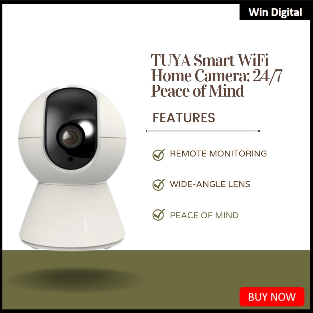 Tuya IP Camera Home Security Camera With 2-way Audio and Night Vision ...