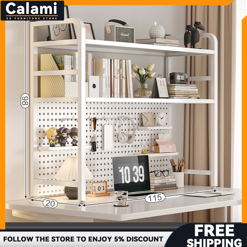 Grid Bookshelf Desk Storage Rack Desktop Multi-layer Storage Rack ...