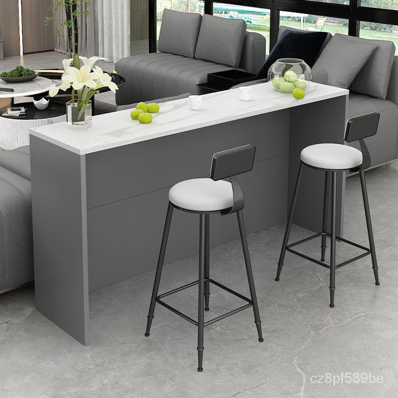 YQ Stone Plate Bar Counter Home Long Table Dining Table Modern ...