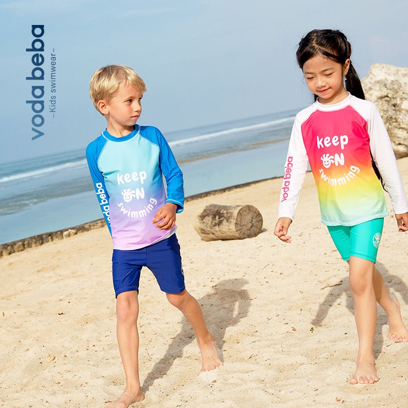 VODA BEBA Fashion Kids Swimwear 3-12 Yrs Boys Girls Cartoon 2pcs ...