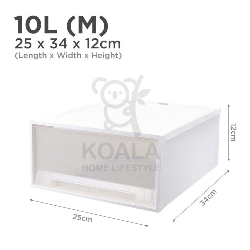 🇸🇬Koala Home🔥Storage Drawers Box Stackable Storage Chest Drawers Box ...