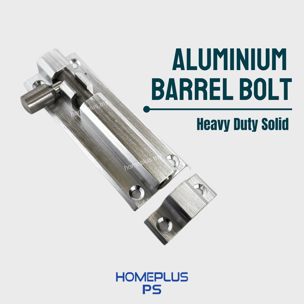 Solid Aluminum Hammered Heavy Duty Bolt SN SS Slug Security Safety Door ...