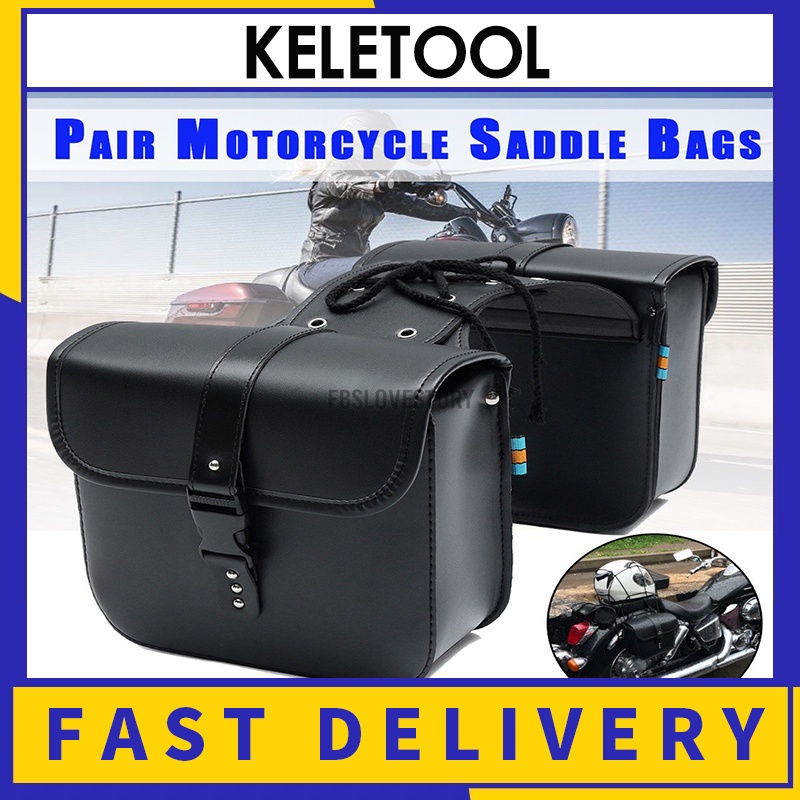 Motorcycle Saddle Bag Vintage Wear-resisting Waterproof Resistant Water ...