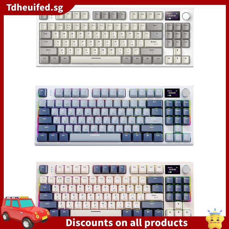 [In Stock]K86 Tri-Mode RGB Hot-Swappable Russian Mechanical Keyboard ...