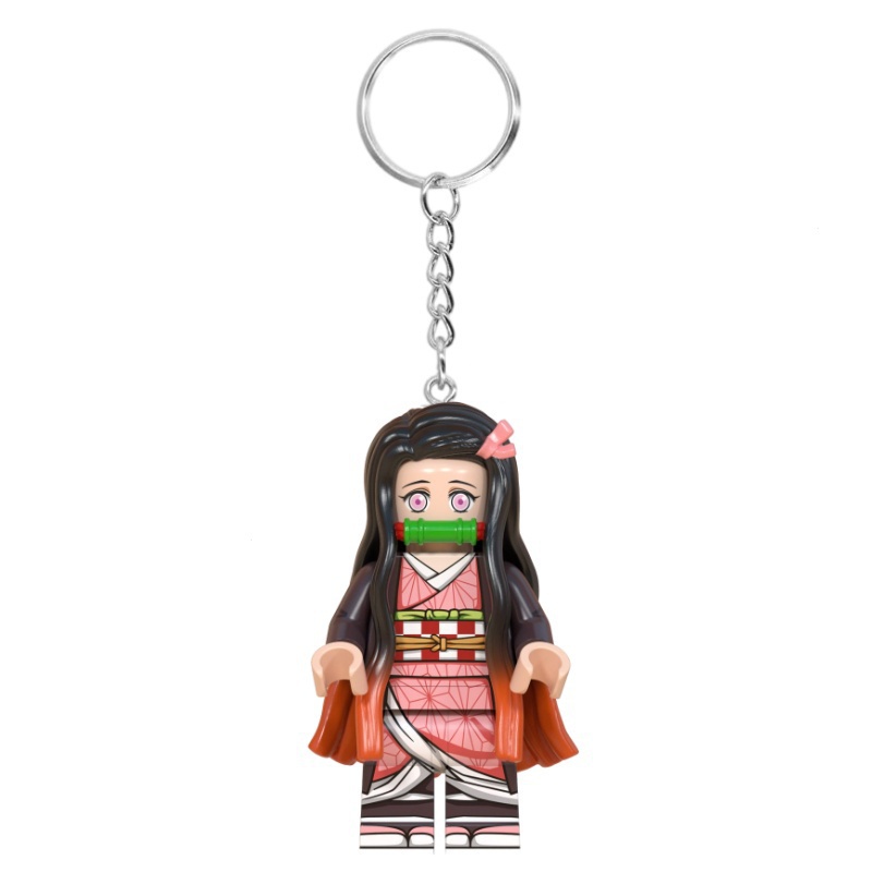 LEGO Keychain Minifigure Kamado Nezuko Demon Slayer | Shopee Singapore
