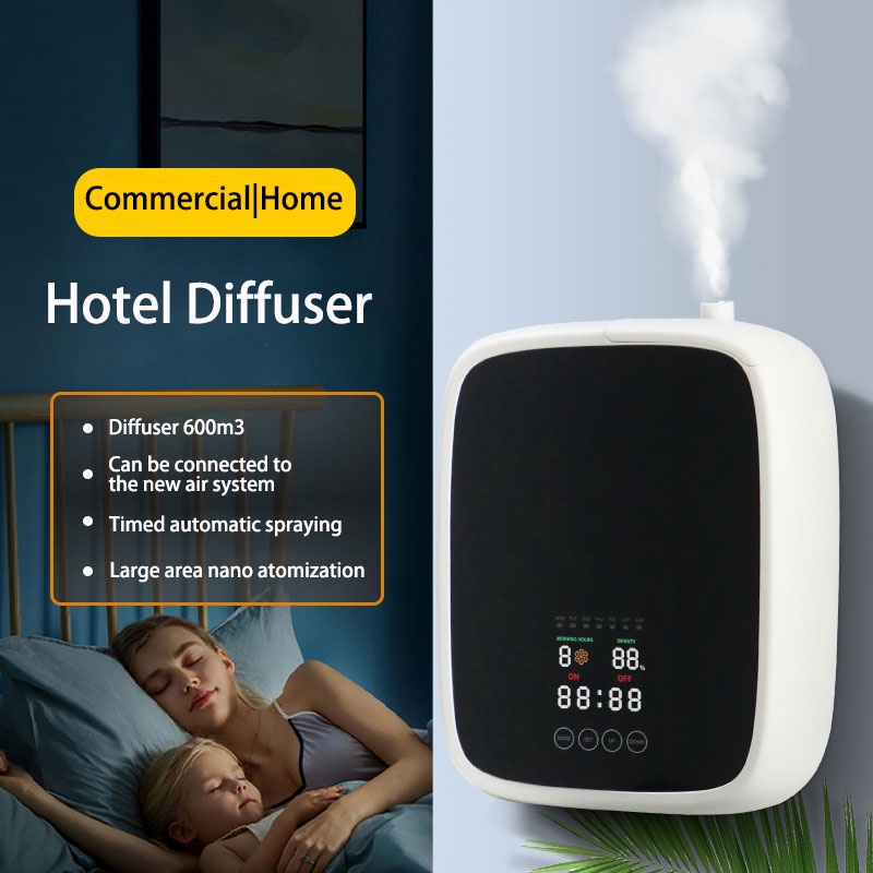 Aroma Diffuser Wall Mounted Hotel 500ML Aroma Diffuser With Fan Inside ...