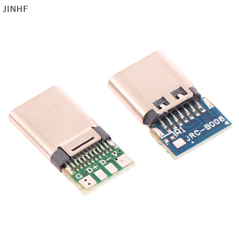 【SEBG】 10Pcs USB 3.1 Type-C Connector Male / Female Socket Receptacle ...