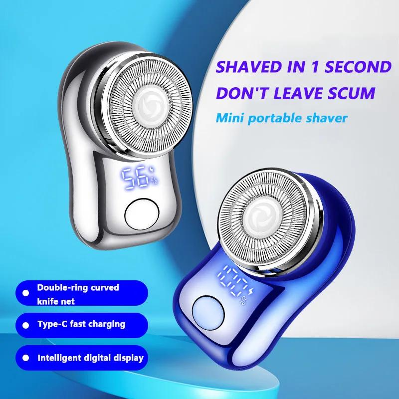 Mini Electric Razor Shaver for Men Vehicle Mounted Shave with Digital ...