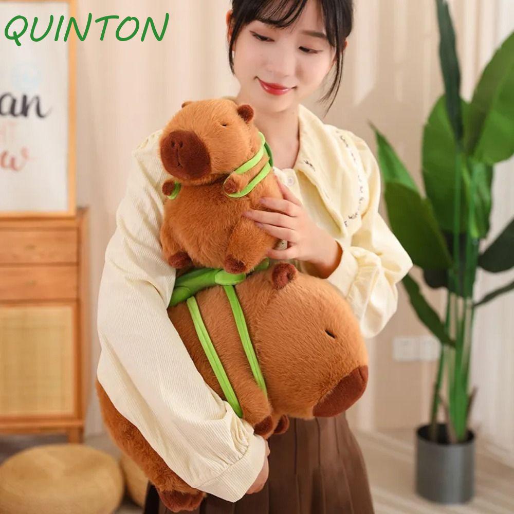 QUINTON Capybara Plush Doll, With Turtle Capybara Simulation Capybara ...