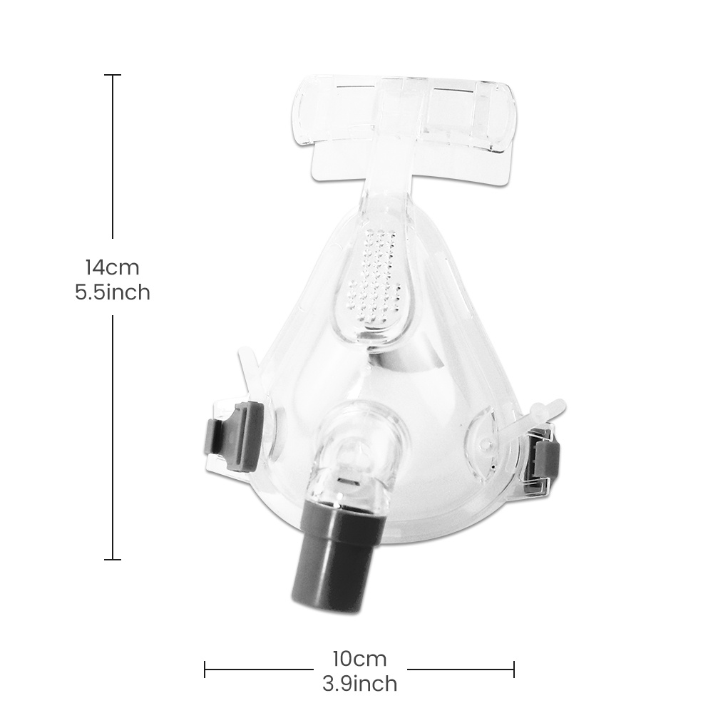 Reusable CPAP Full Face Mask Auto CPAP BiPAP Accessories with Headgear ...