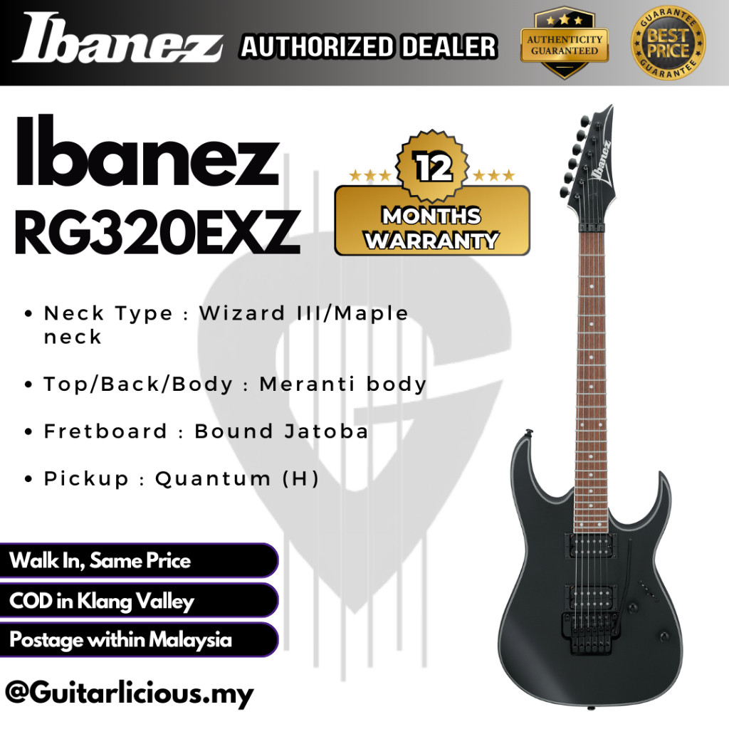 FREE Shipping - Ibanez RG320EXZ Humbucker (HH) Floyd Rose Electric ...