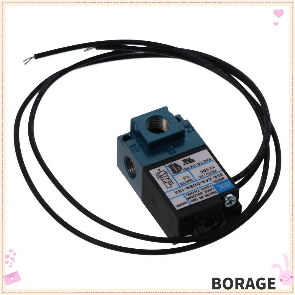 BORAG Solenoid Valve, Brass Fittings 3 Port Control Solenoid Valve, DC12V 5.4W 35A-AAA-DDBA-1BA ...