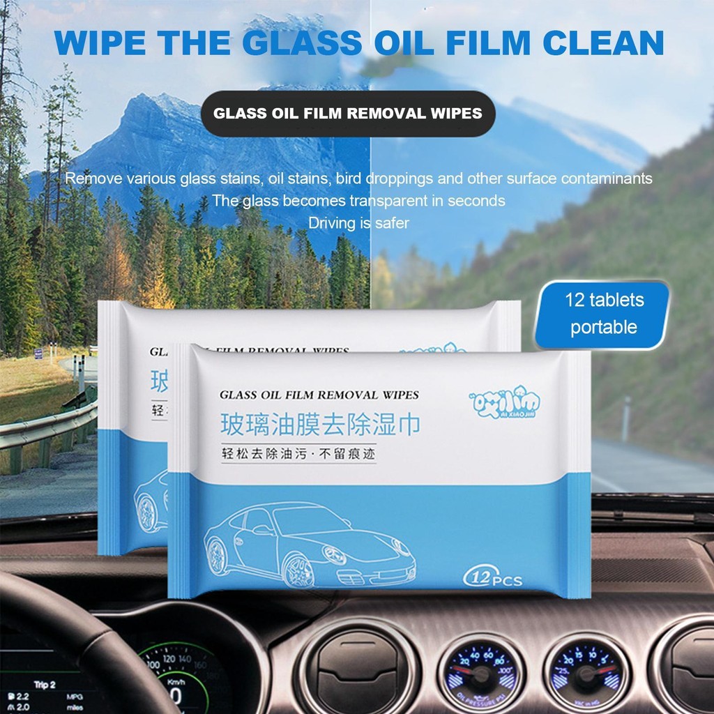 Car Glass Cleaner Wipes Glass Cleaner Oil Film Cleaner Window Cleaner ...