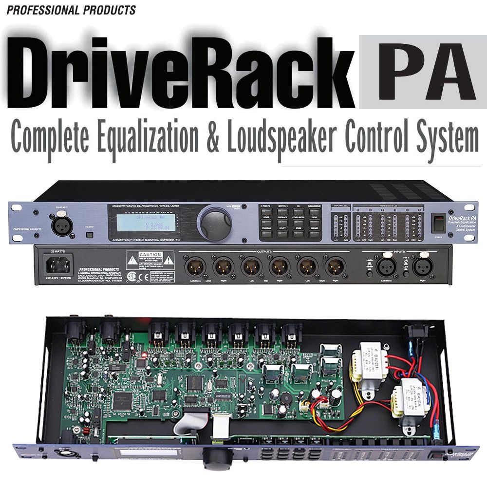 Loudspeaker Management System 2 in 6 out DriveRack PA DSP Digital ...