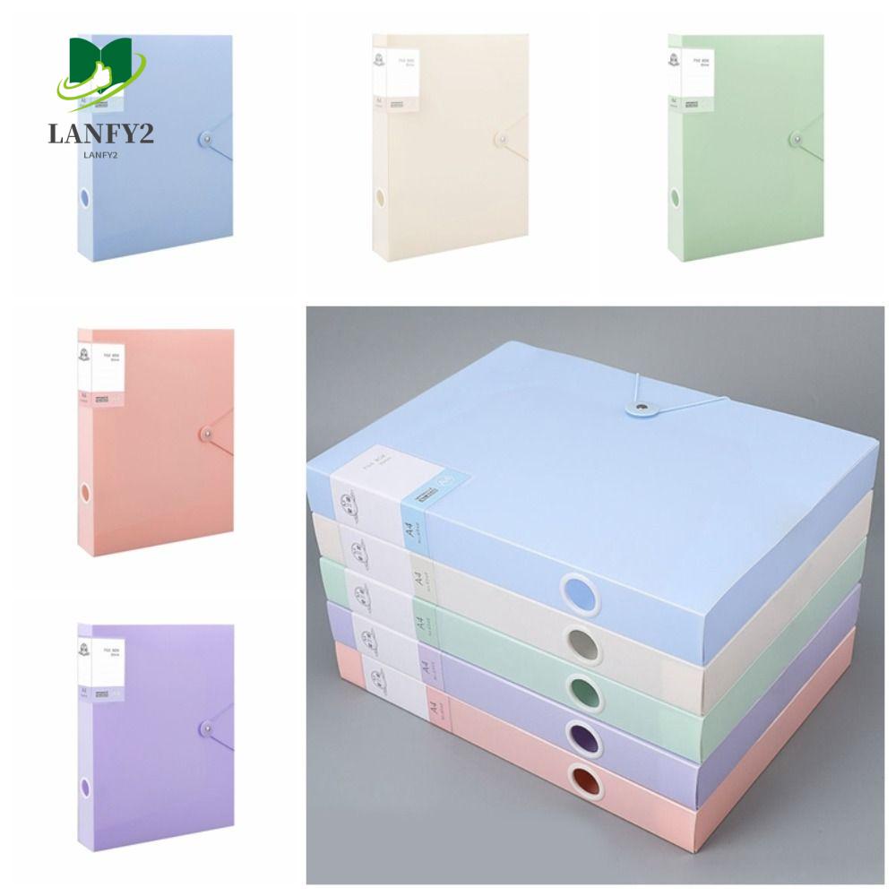 ALANFY A4 File Organizer Box, Dustproof Thickened Desktop Storage Box ...
