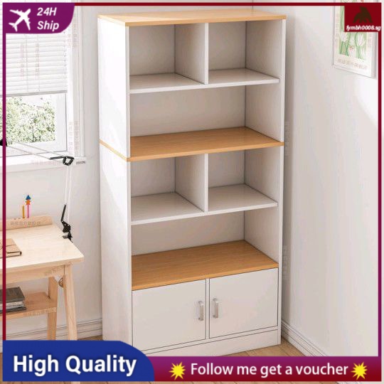 [in stock] bookcase bookshelf floor living room simple storage rack ...