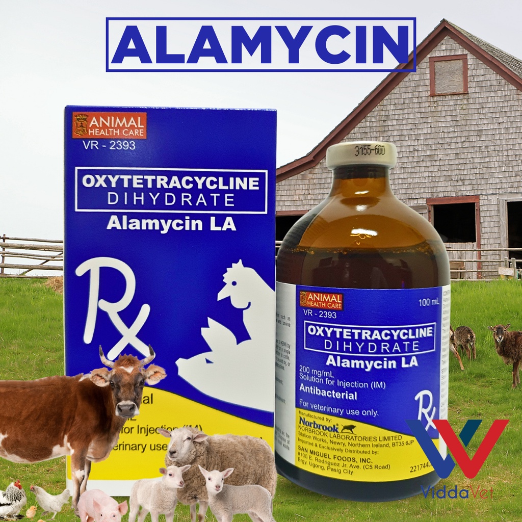Alamycin LA Antibacterial 100ml for animals alamycin for pigs alamycin ...