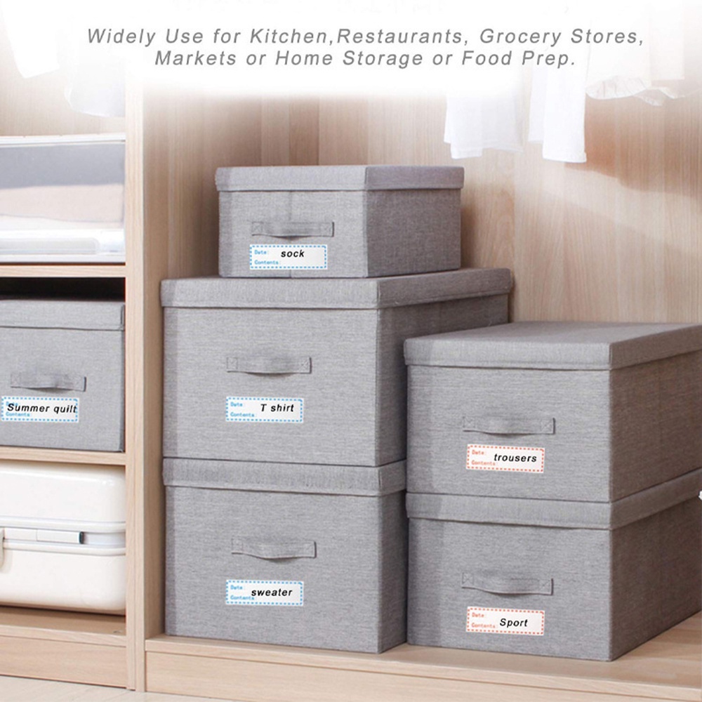 125Pcs/Roll Food Safety Date Labels Stickers Kitchen Classification ...