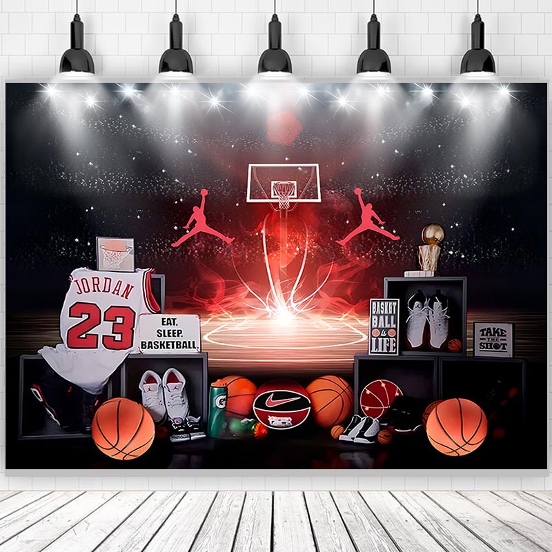 Basketball Birthday Backdrop For Photography Baby Shower Kids Children ...