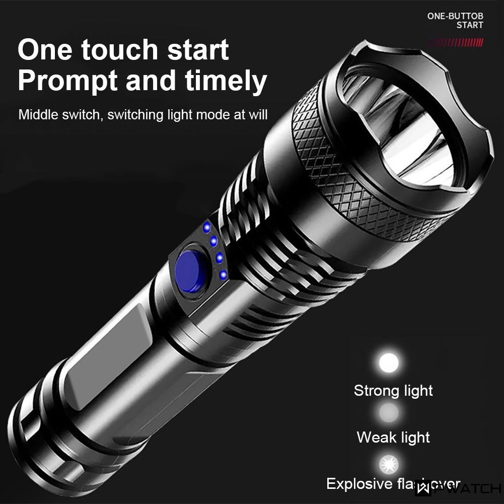 Lantern Three Modes High Power Flashlight Waterproof 3000ma Waterproof ...