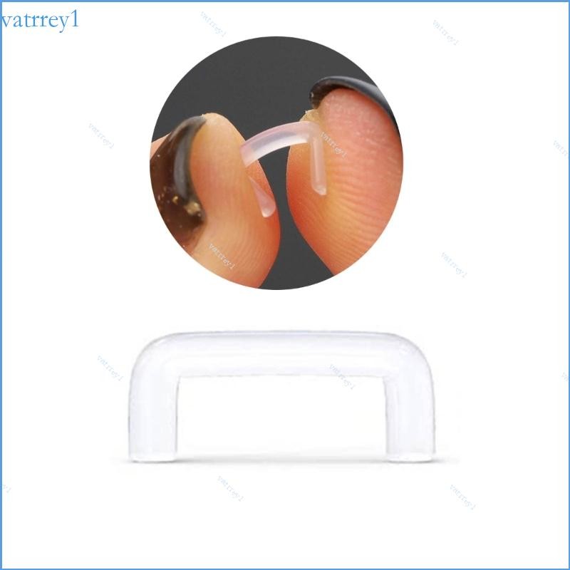 VAT1 10pcs Transparent Septum Rings Retainers U-Shaped Piercing Hider ...