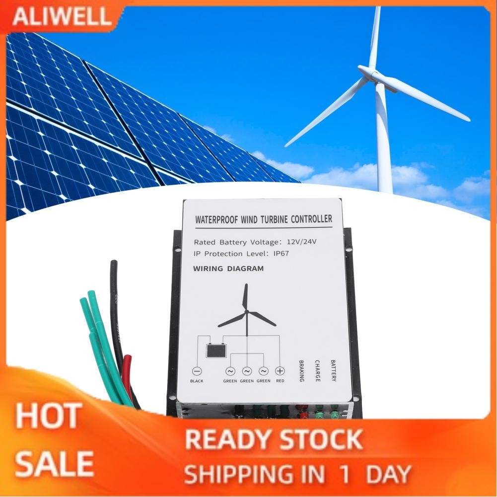 Aliwell Wind Turbine Generator Controller 12V / 24V Automatic 400W IP67 ...