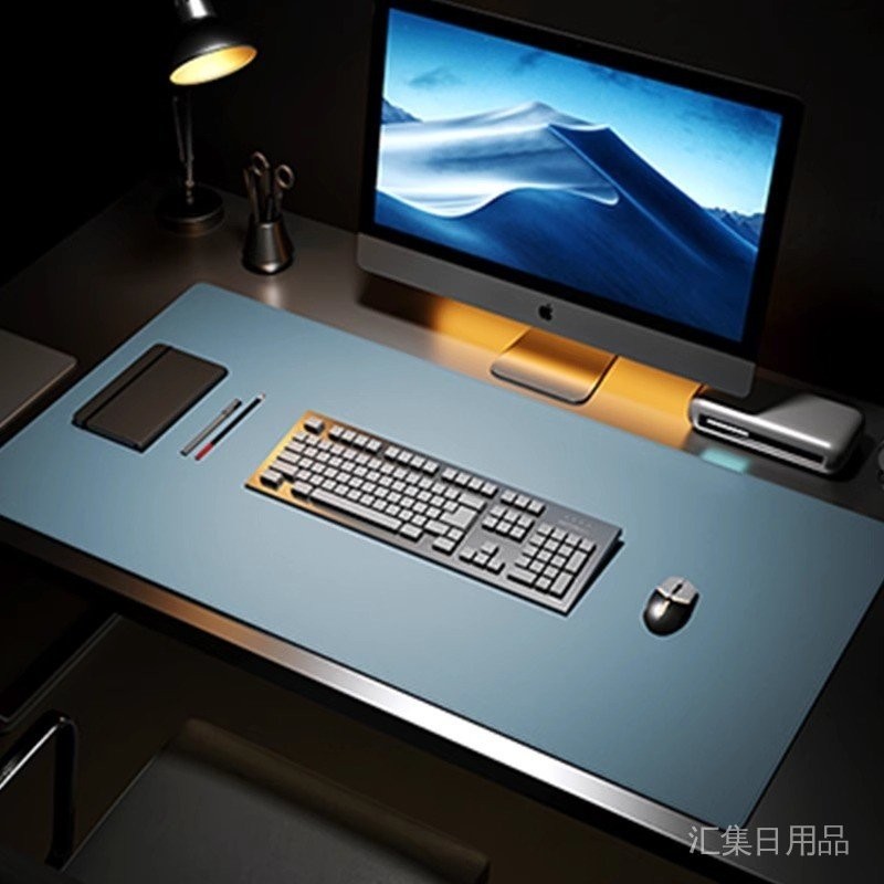 Extra Large Mouse Pad Computer Desk Mat Office Workstation Leather ...