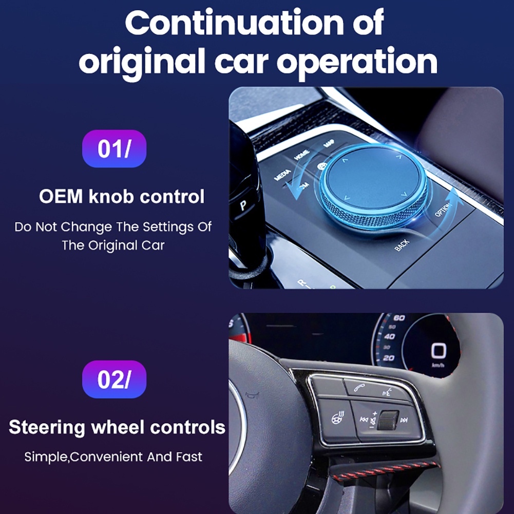 CarlinKit 5.0 New Arrival 2-in-1 dual functions Turn wired Apple CarPlay into Wireless CarPlay ...
