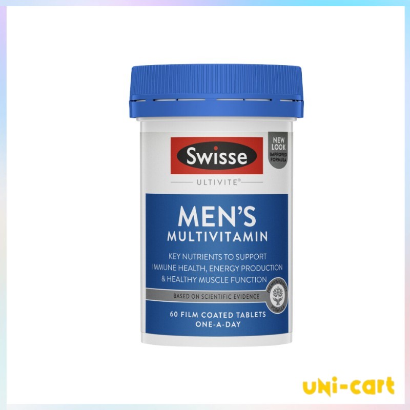 [Authentic] Swisse Ultivite Men's Multivitamin, 60 / 120 tablets | Shopee Singapore