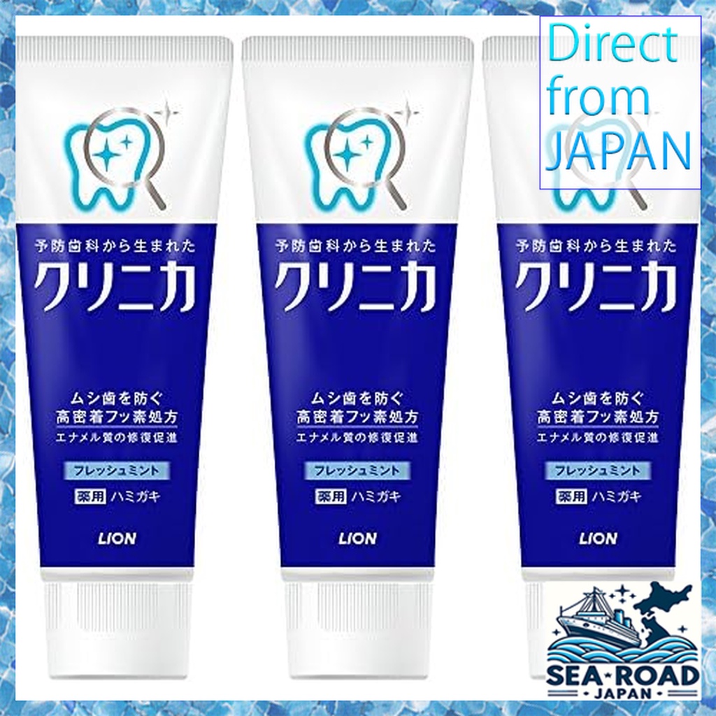 Clinica toothpaste fresh mint vertical type 130g x 3 pack (quasi-drug) | Shopee Singapore