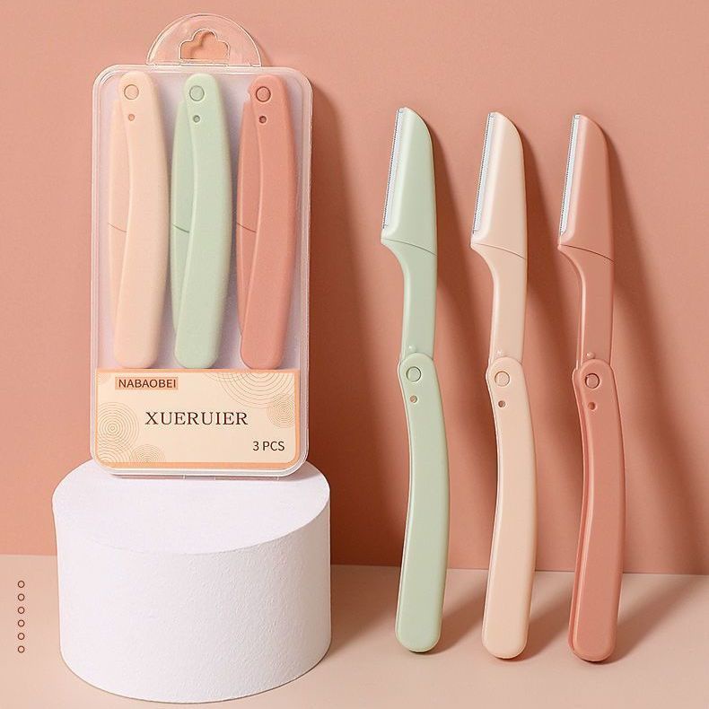 Portable Eyebrow Trimmer Foldable Hair Remover Set Women Face Razor ... Portable Eyebrow Trimmer Foldable Hair Remover Set Women Face Razor ...