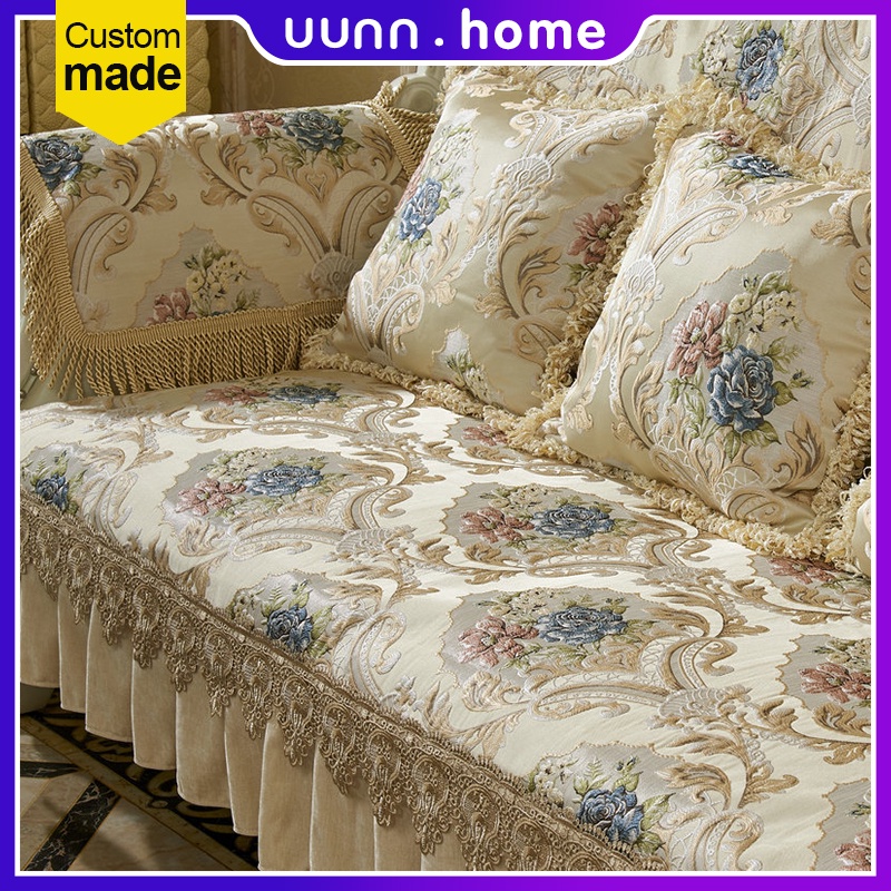 European Chenille jacquard Sofa dust Cover Sofa Protector Washed Sofa ...