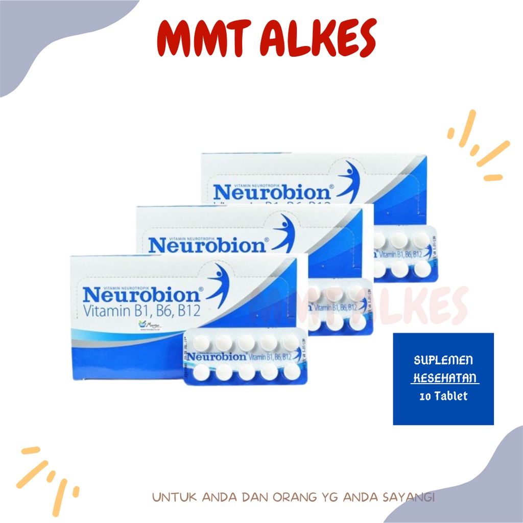 Neurobion (strip packaging contains 10 tablets) | Shopee Singapore