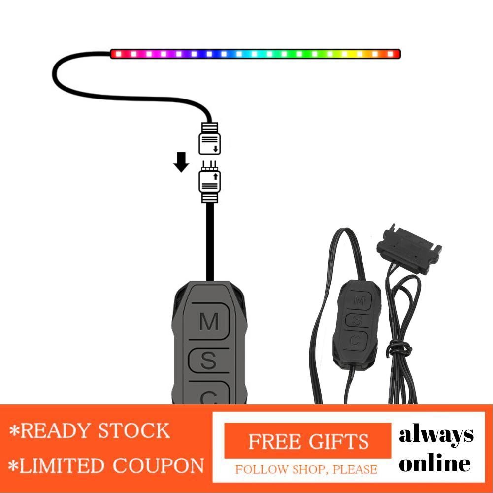 Alwaysonline 5V 3PIN ARGB Controller RGB Fan for SATA Power Supply ...