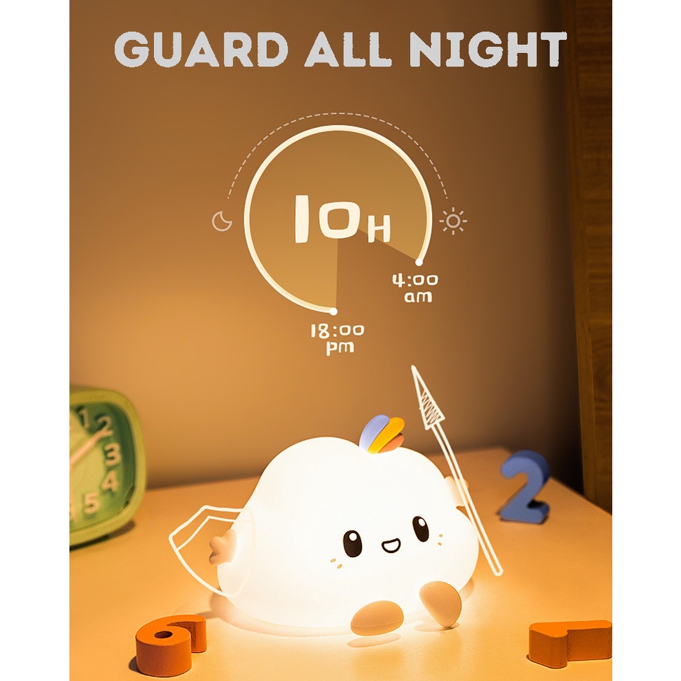 Cloud Shape LED Silicone Night Light Kids Baby Childrens Bedroom Lamp ...