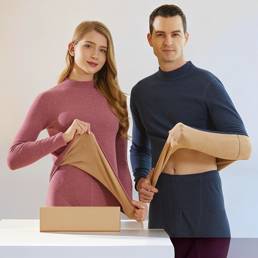 Thermal Wear Warm Inner Wear Fleece Winter Thermal Wool Underwear Set ...