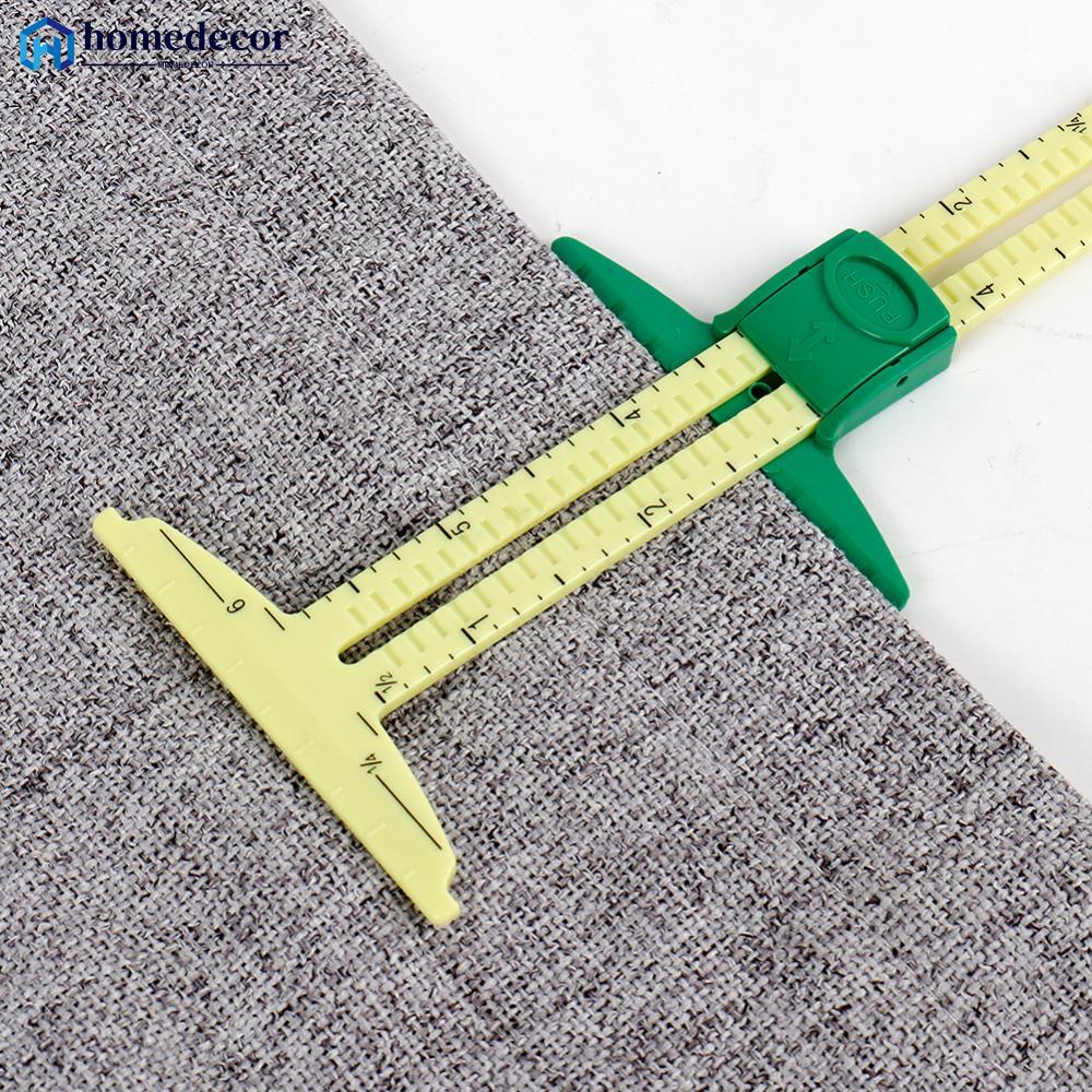 HOMEDECOR 5-in-1 Multi-functional Sliding Gauge Measuring Sewing Tool ...
