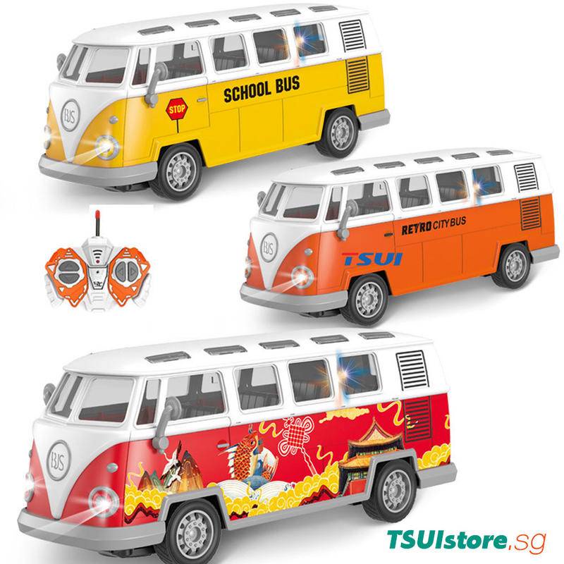 RC School Bus Model Car Electric Remote Control Educational Simulated ...