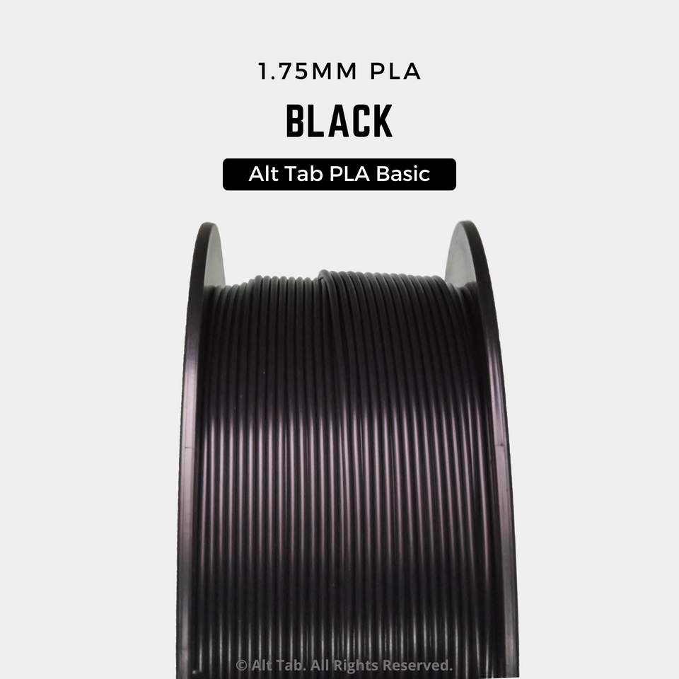(Local Stock) Black PLA Filament Basic Series 1.75mm 1kg for 3D Printer ...