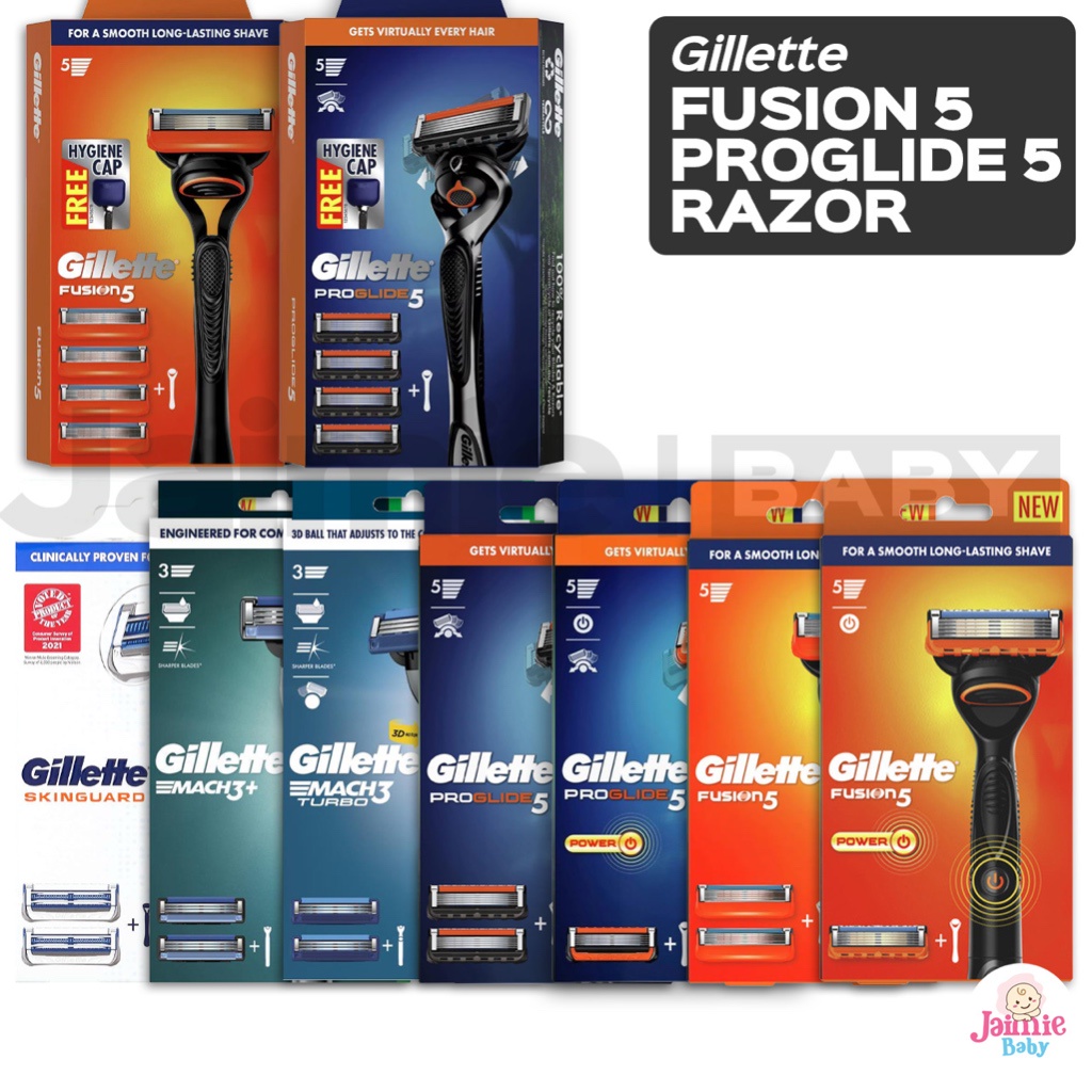 Gillette Razor ProGlide Fusion 5 Mach 3 Skinguard Razor Shaver | Shopee ...