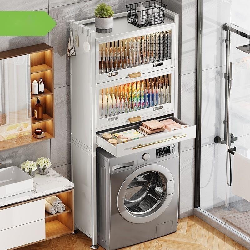 Washing Machine Rack Balcony Laundry Cabinet Floor Storage Rack ...