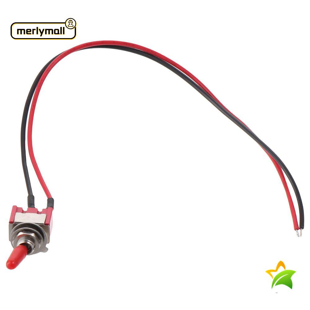 MERLYMALL 1/8Pcs Mini Toggle Switch, MTS-101 2 Position 2 Pins ...