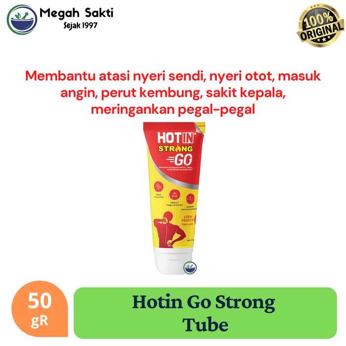 MERAH MGS - Hotin Strong Go TUBE 50 gR (Red) | Aches and Muscle Pain ...