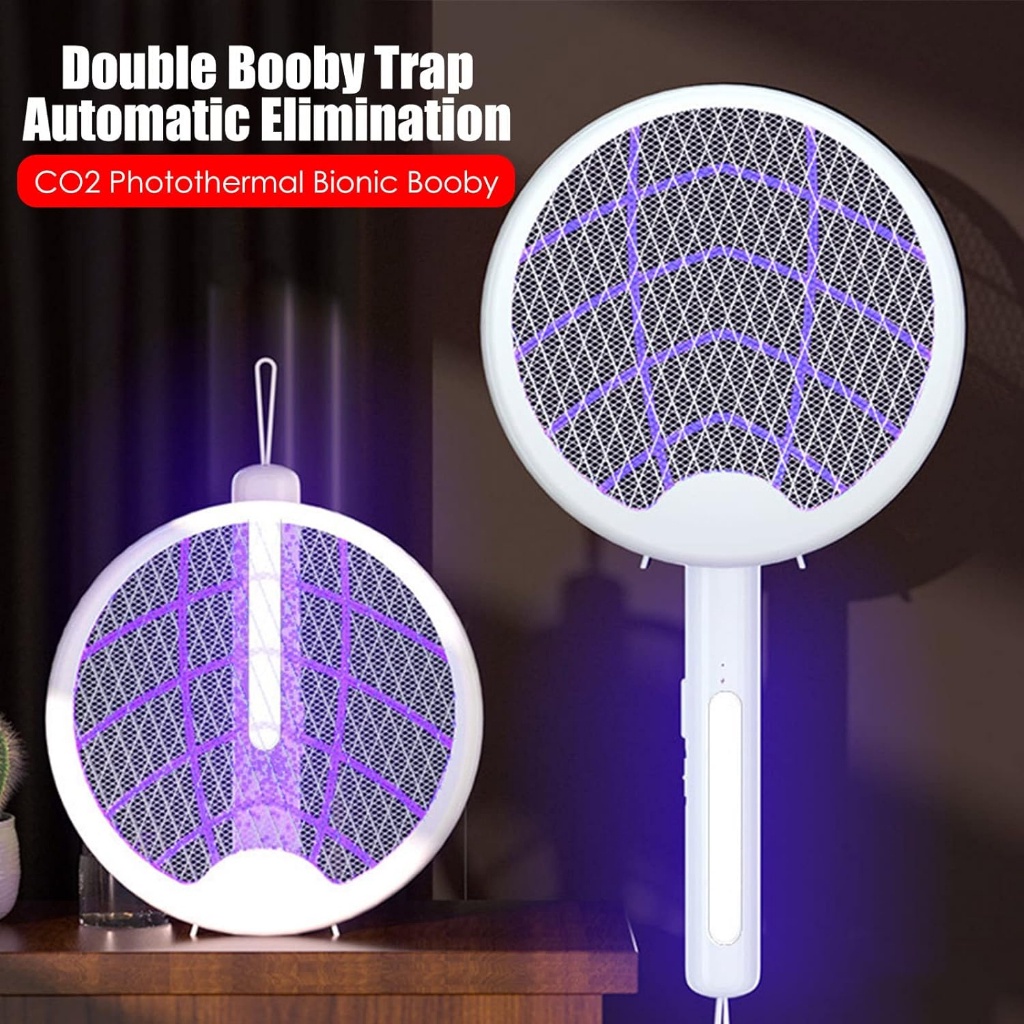 180 Electric Mosquito Racket, Foldable Electric Mosquito Swatter with ...