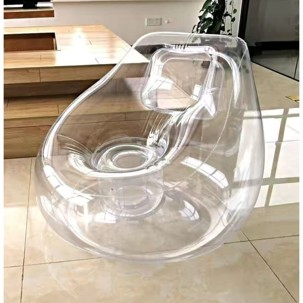 Instagrammable Transparent Chair Inflatable Sofa | Shopee Singapore
