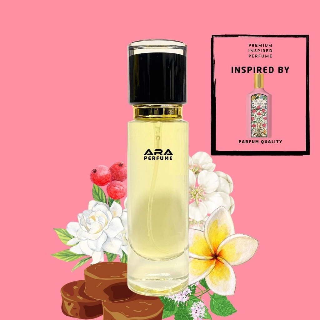 Ara Perfume Inspired FLORA GORGEOUS Pati Perfume Women Perfume Gred ...