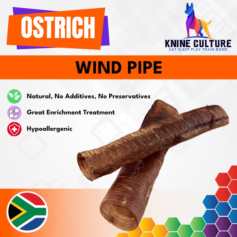 Ostrich Windpipe (Trachea) (Pack of 2 | 30cm Each)) (Air Dry, Dental ...