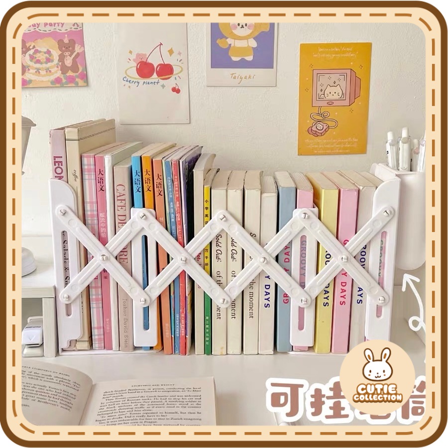 Retractable Book Shelf Creative Student Bookshelf Book Holder Stretch ...