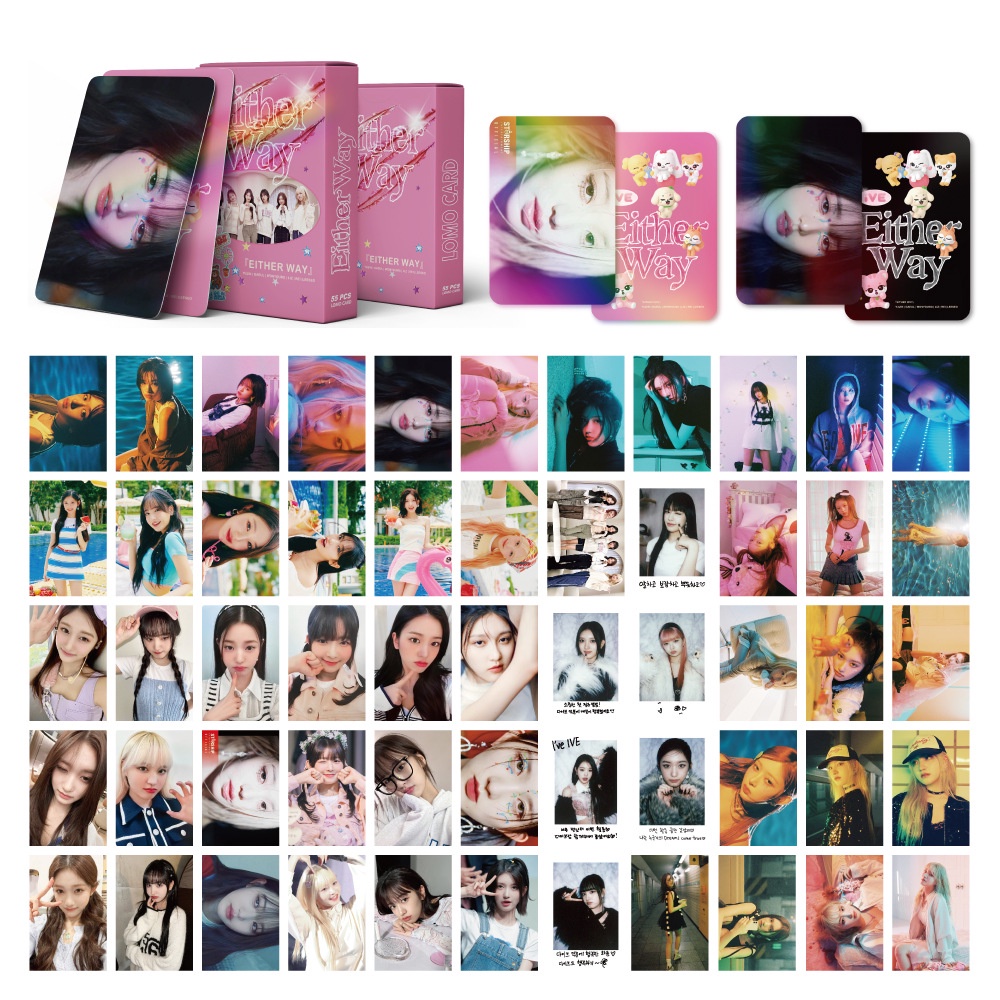 50-119pcs IVE Hologram Laser Lomo Cards 2024 Season's Greetings I'VE ...