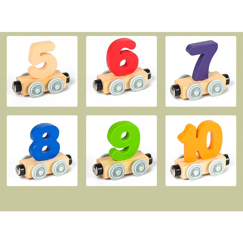12/27pcs Magnetic Wooden Alphabet Number Train Set | Shopee Singapore